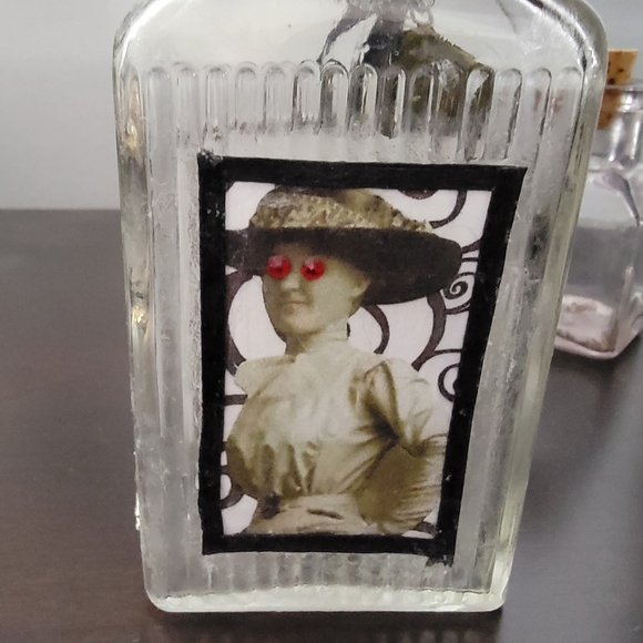 A Magpies Stash | Accents | Antique Altered Bottle Halloween Potion ...